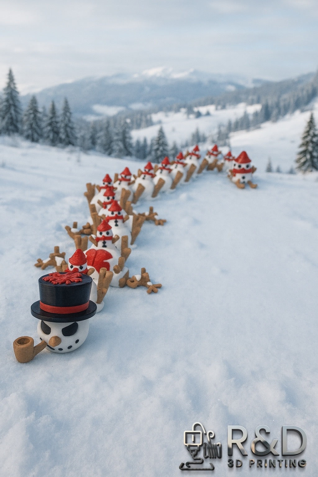 Snowman Dragon – R&D 3D Printing
