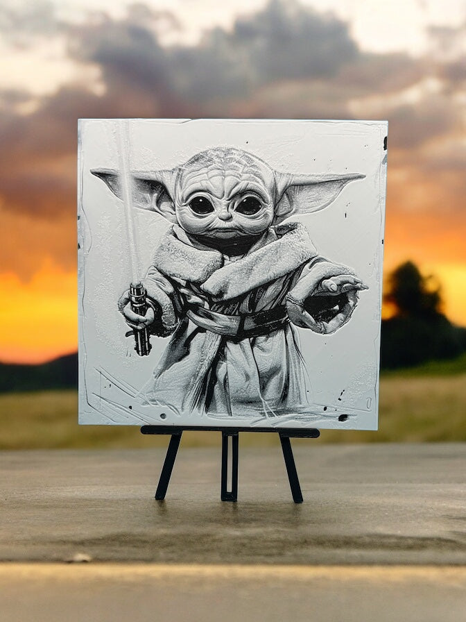Baby Yoda - HueForge – R&D 3D Printing