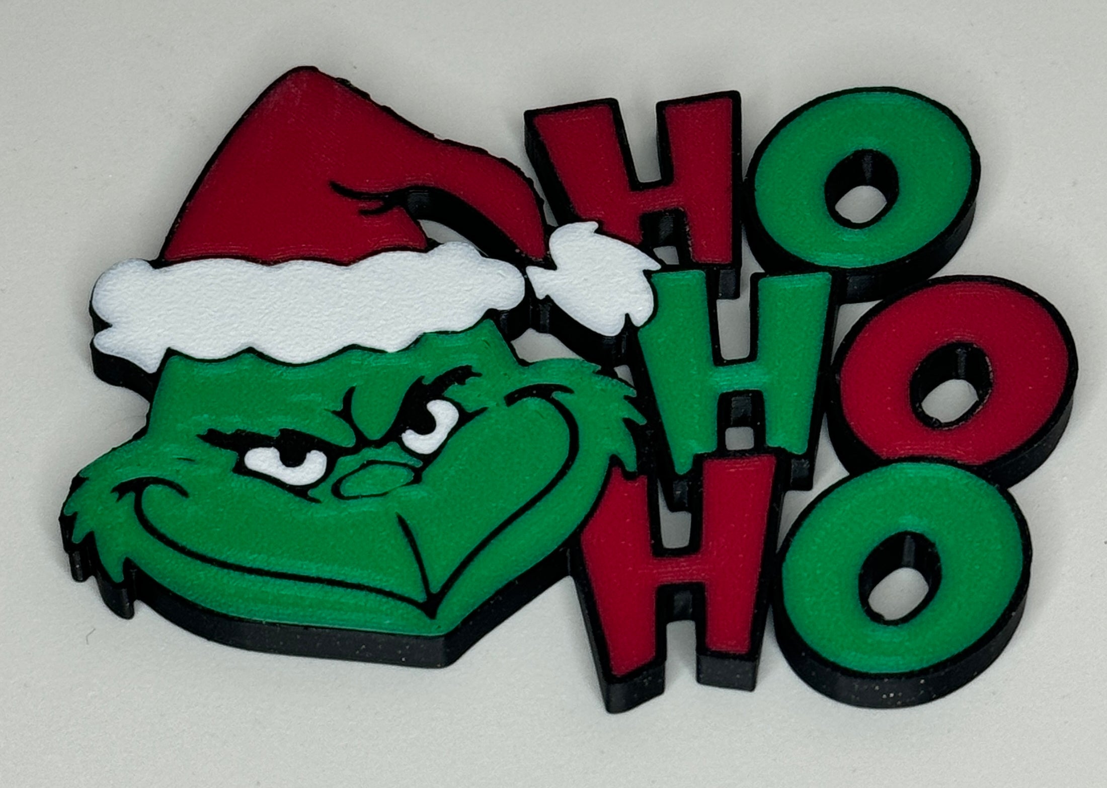 Grinch HoHoHo Magnet – R&D 3D Printing